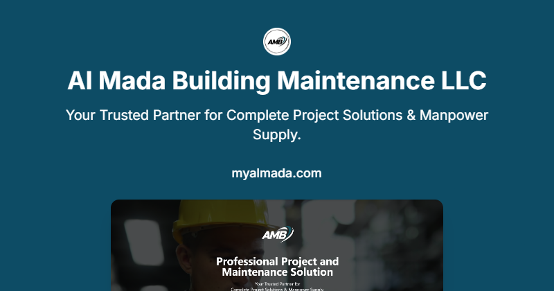 Al Mada Building Maintenance LLC | Professional Maintenance Services in UAE
